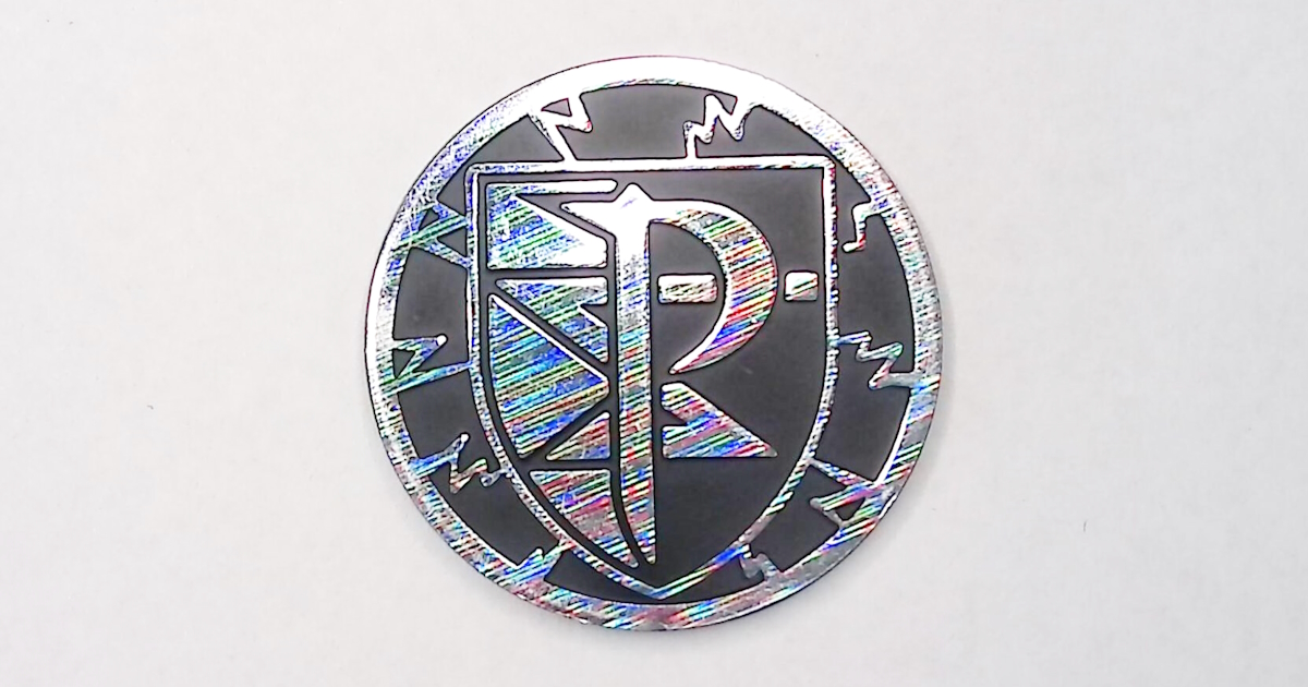 プラズマ団エンブレム：シルバーティンセルホロ【Team Plasma emblem Silver Tinsel Holofoil ...