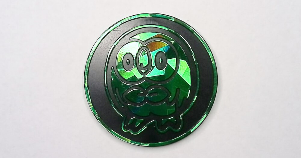 モクロー：グリーンクラックドアイスホロ【Rowlet Green Cracked Ice Holofoil】 | ポケモンコインファン ...