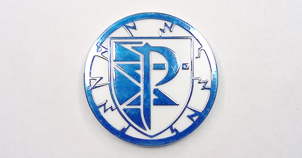 プラズマ団エンブレム：ブルーミラーホロ【Team Plasma emblem Blue Mirror Holofoil】 | ポケモンコイン ...